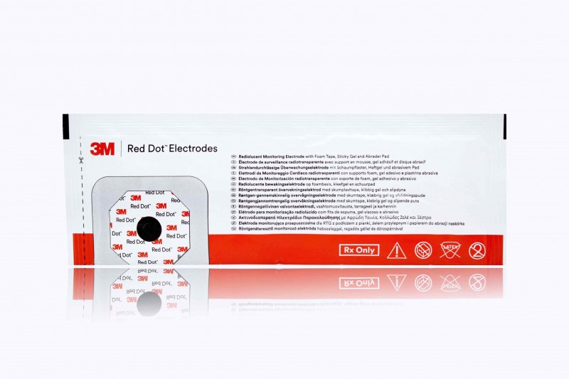 New 3M 2570-3 RED Dot ECG Monitoring Electrodes, 46% OFF