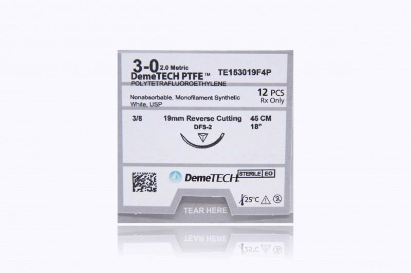 DemeTECH Suture TE153019F4P 3-0 box of 12... - eSutures