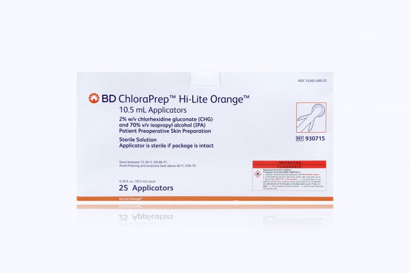 BD, 930715, BD ChloraPrep 10.5ml Applicator, Hi-Lite Orang... - eSutures